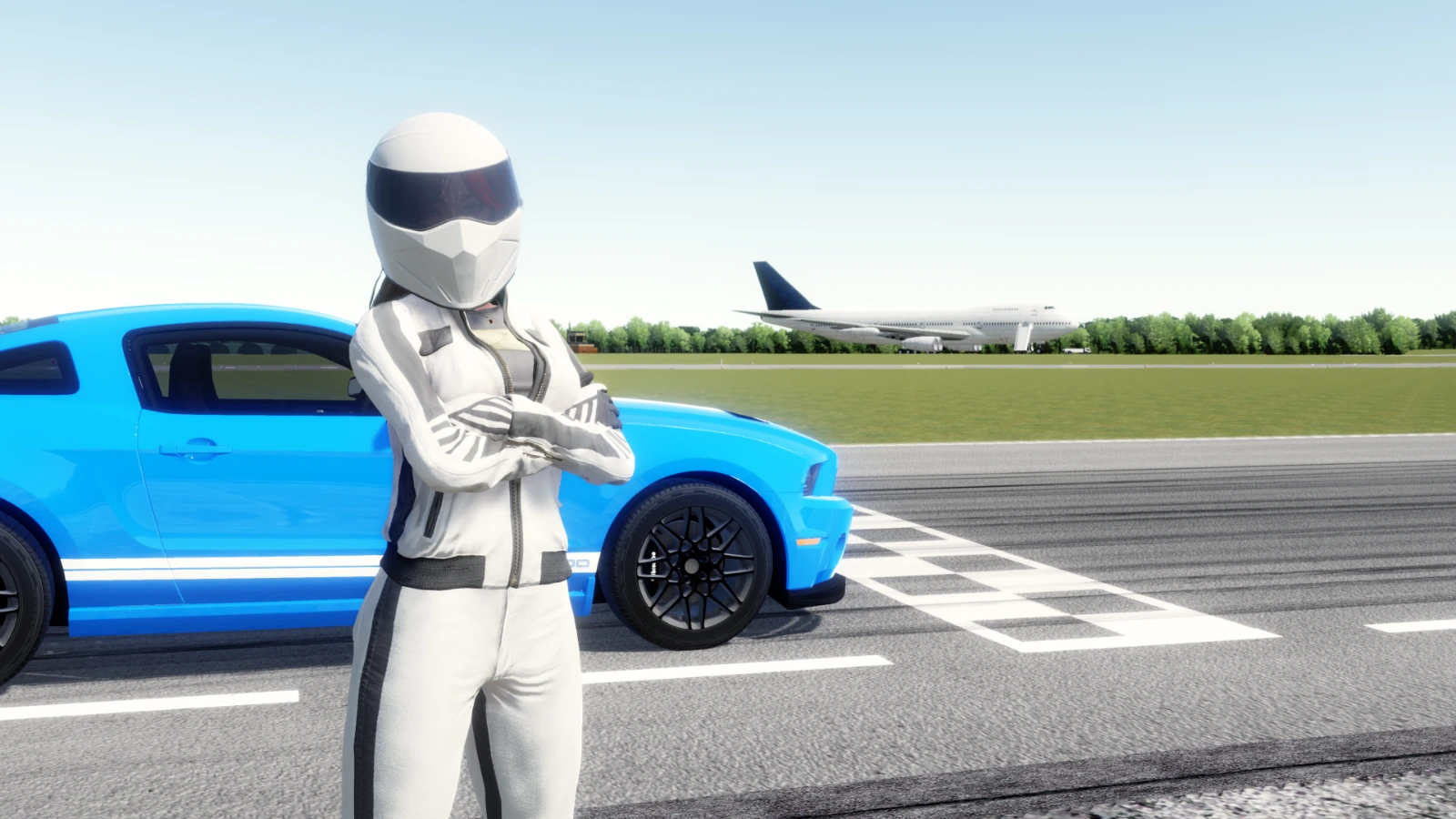 Top Gear test track + Stig helmet — by Spotty
