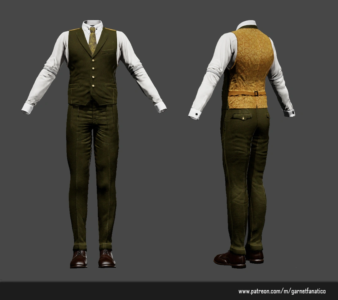 [HS] LH Curator outfit (male) — by Garnetfanatico